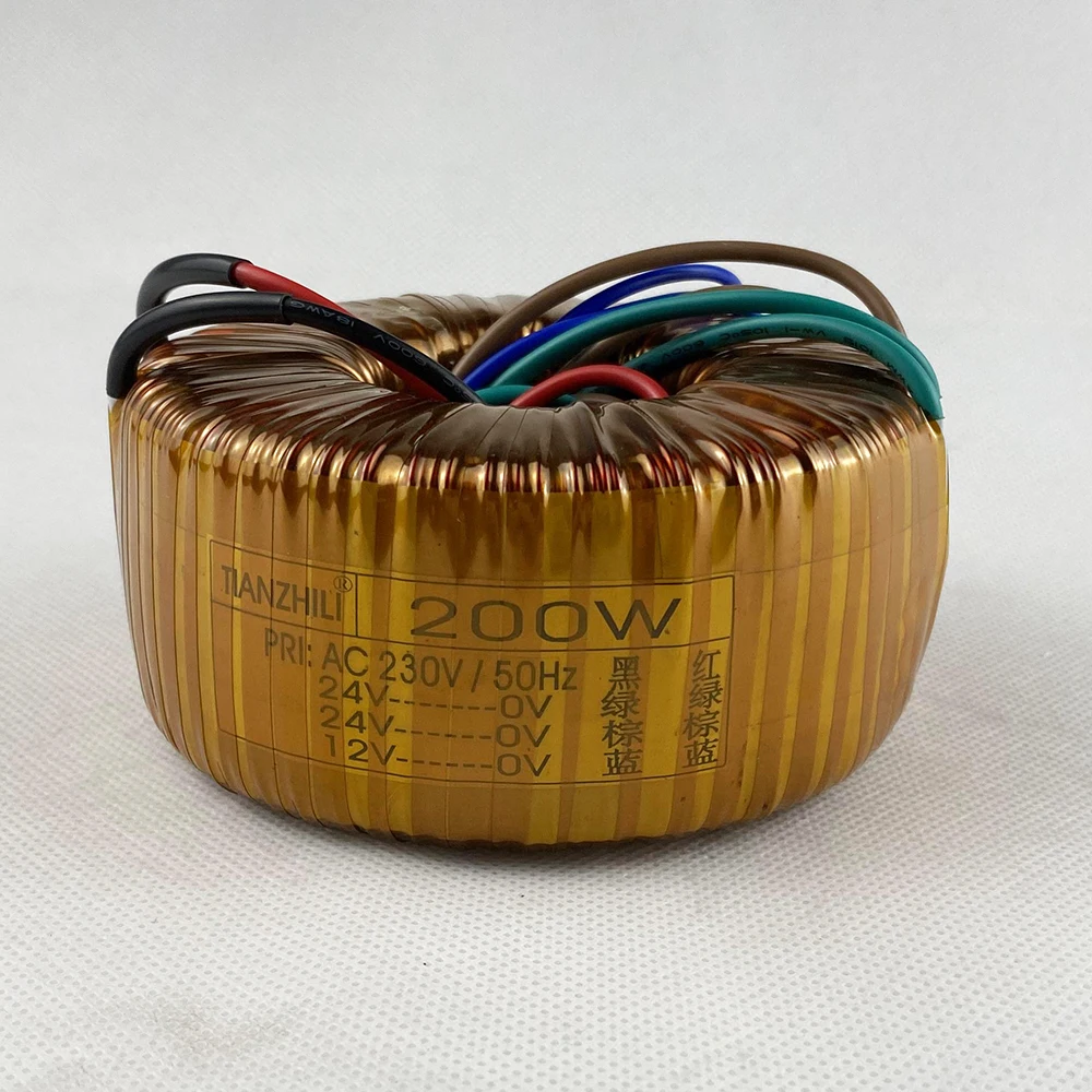 Amplificador-audio-transformador-toroidal-200W-220V-a-12V-24V-36V-48V ...