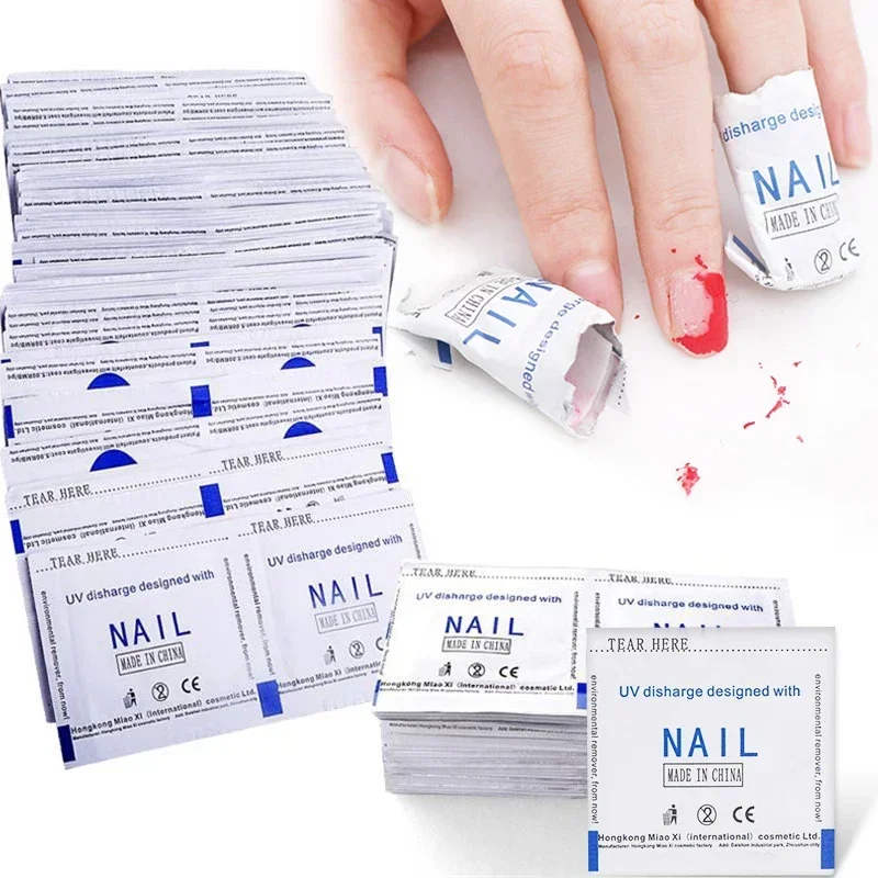 50-100Pcs-Degreaser-for-Nails-Wipes-Napkins-for-Manicure-Cleanser-Gel ...