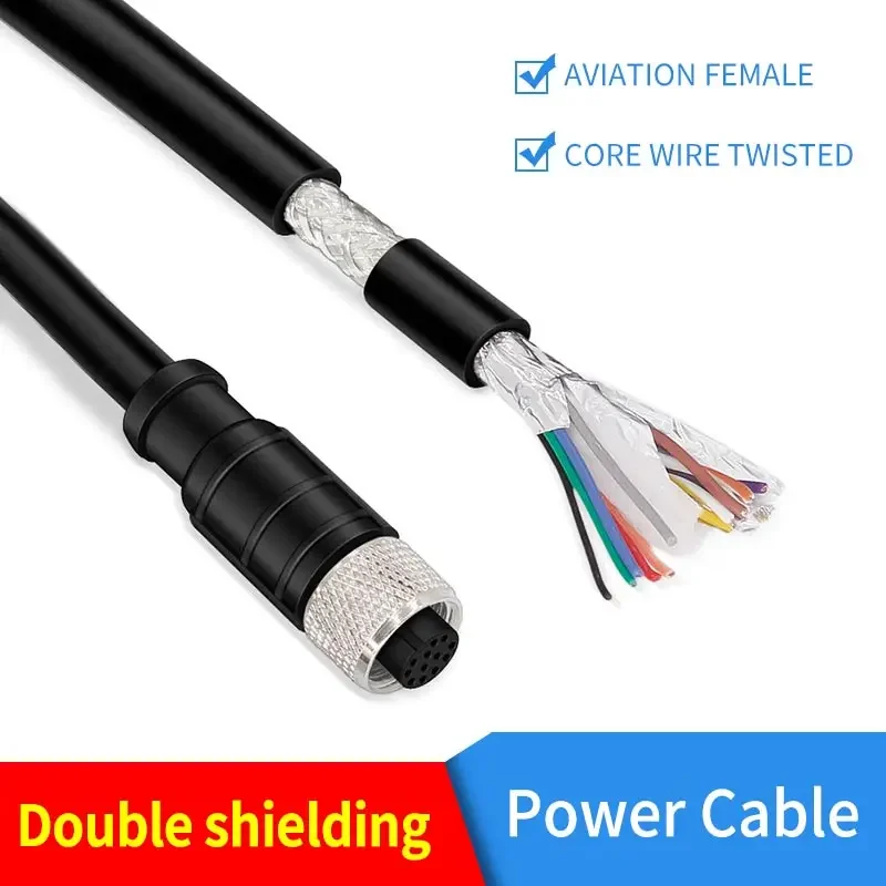 M12-12Pin-Aviation-Female-Power-Cable-Compatible-with-Cognex-Camera ...