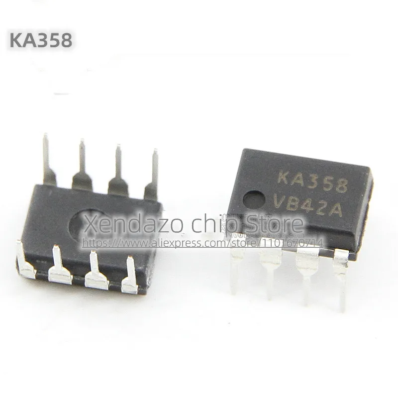 5pcs/lot KA358 KA358A DIP-8 package Operational amplifier chip Original ...