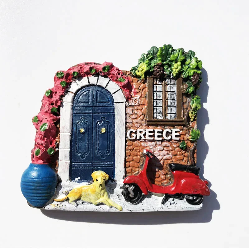 Greece-Travelling-Fridge-Magnets-Athens-Crete-Santorini-Tourism ...