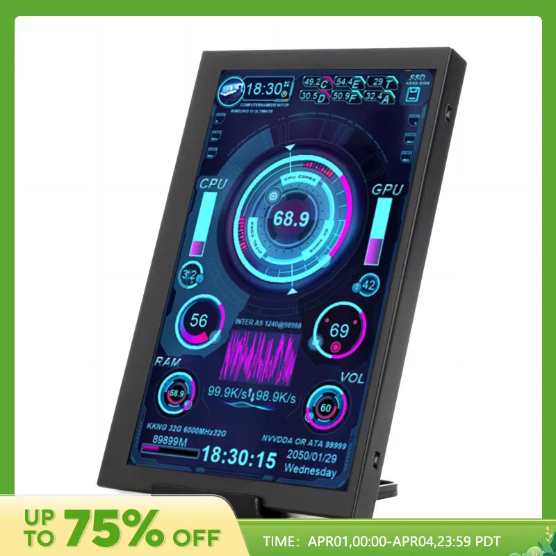 New-5-Inch-IPS-LCD-Display-USB-TYPE-C-Secondary-Screen-Computer-CPU-GPU ...