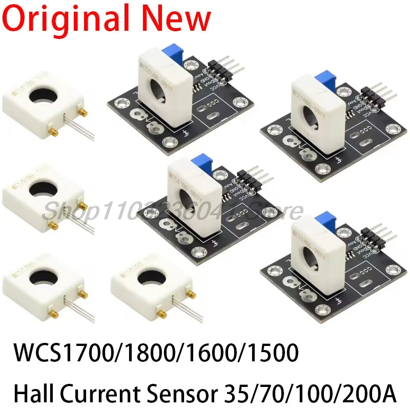 WCS1600 WCS1700 WCS1800 3-5V Hall Current Sensor Adjustable DC 200A ...