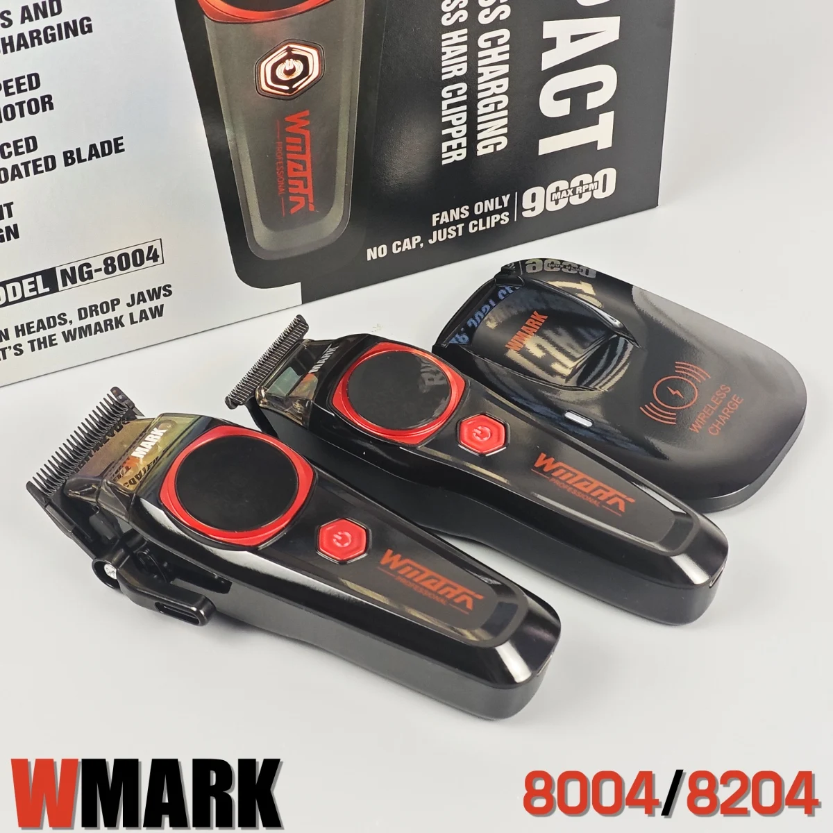 Professional Electric Hair Clipper KIT Hair Trimmer WMARK 8004 8204 ...
