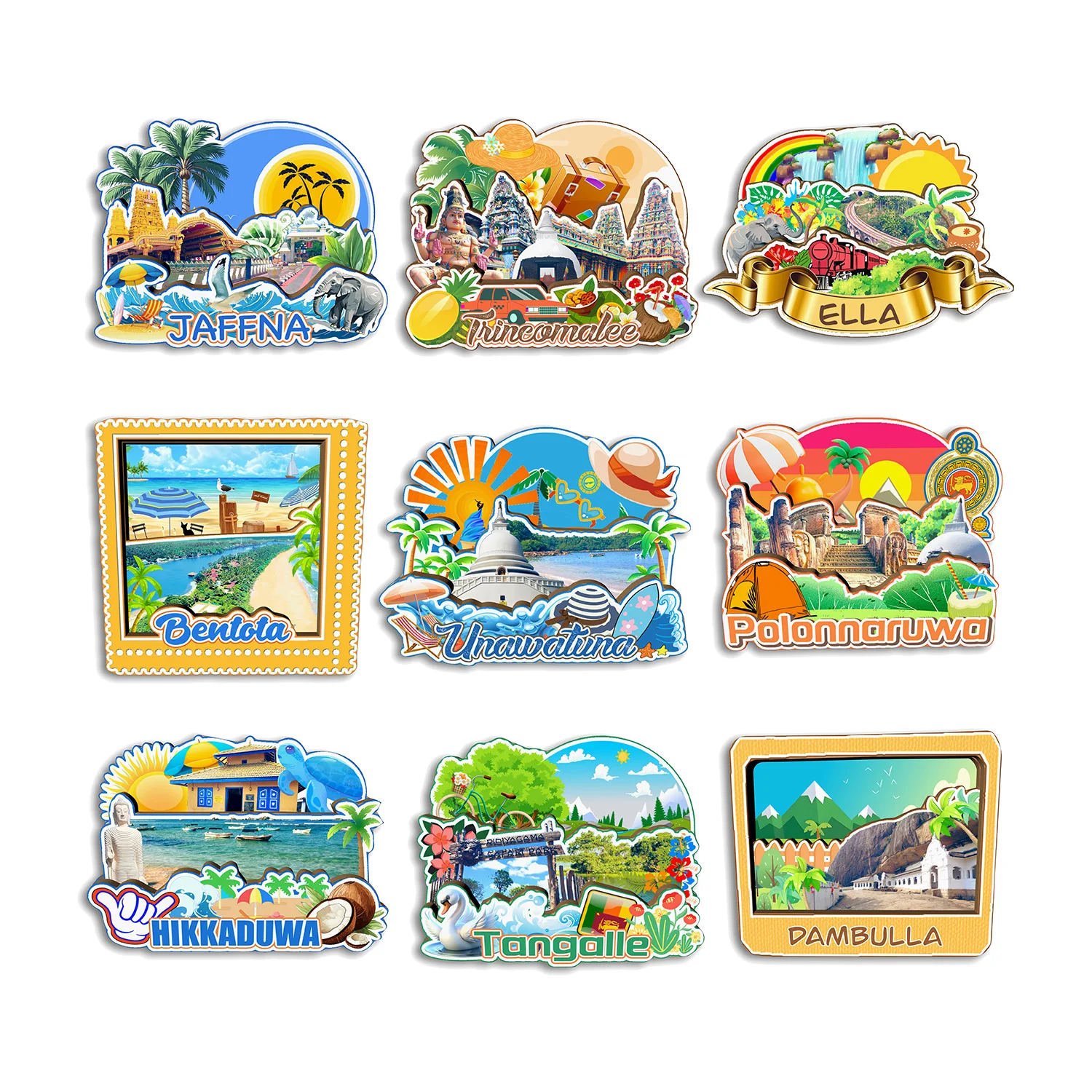 Tangalle Logo Fridge Magnet: A True Keepsake from Sri Lanka’s Southern ...