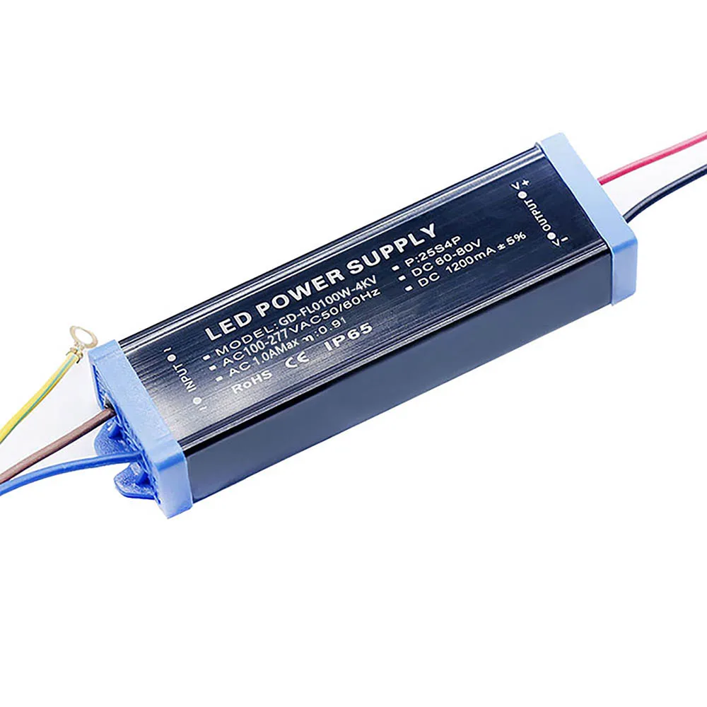 100W 1200mA LED Driver DC60 80V For LED Power Supply Constant Current ...