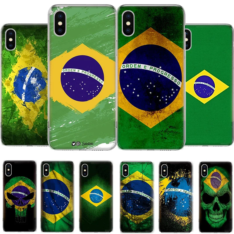 Brazil-Brazilian-Flags-Phone-Case-For-iPhone-14-13-12-11-Pro-Max-MiNi-X ...