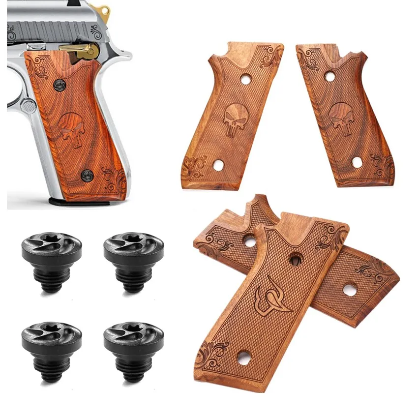 Wooden-Handle-Grip-Wood-Splint-Screws-Kit-For-Taurus-PT59-PT92-PT99 ...