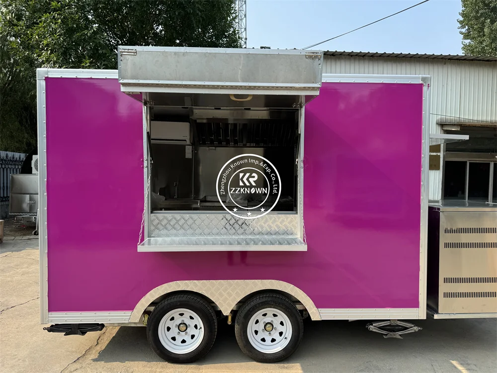 Street Fast Food Truck Custom Kitchen Equipments Snack Coffee Kiosk ...
