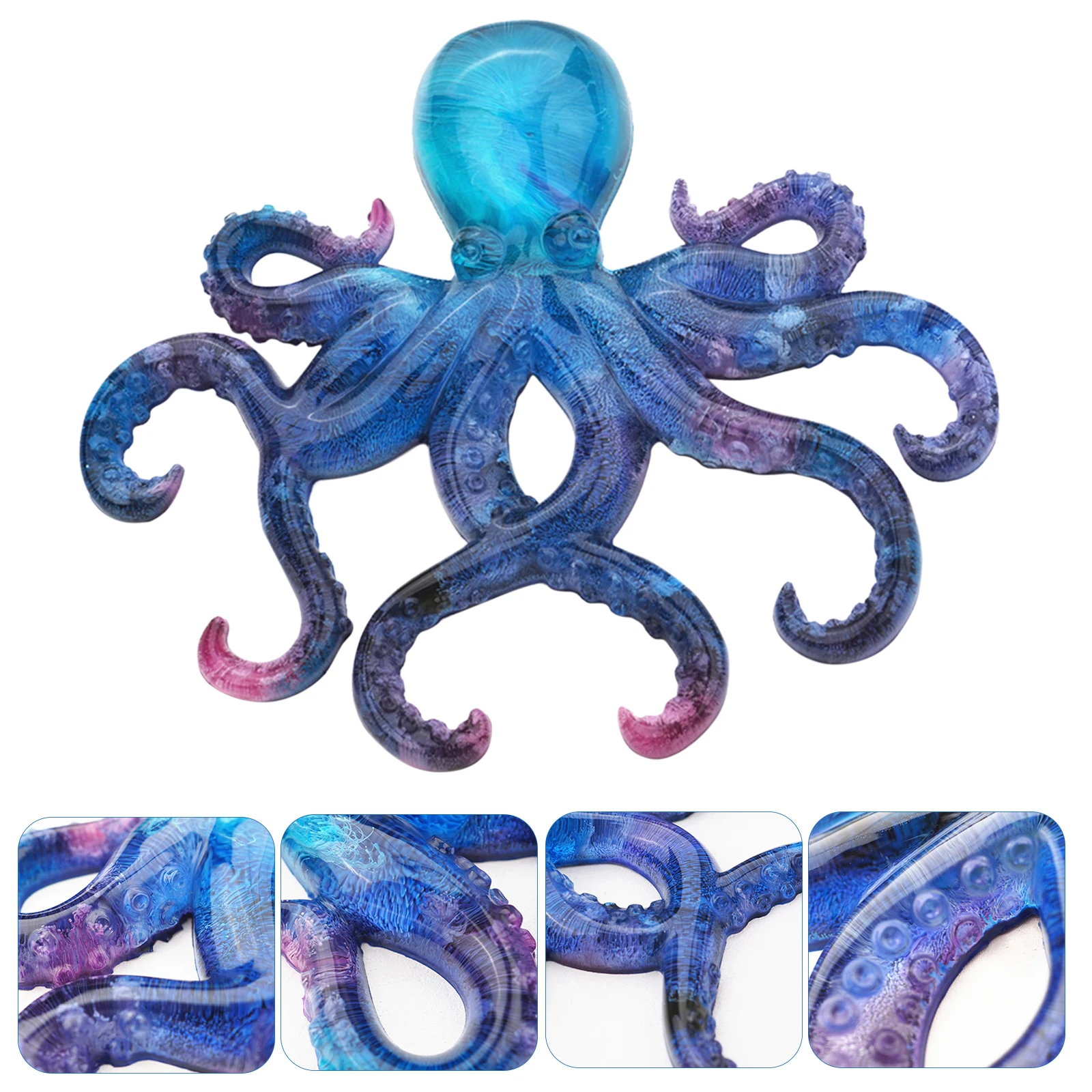 Octopus-Resin-Mold-Silicone-Mold-3D-Epoxy-Molds-Animals-Display-Mold ...