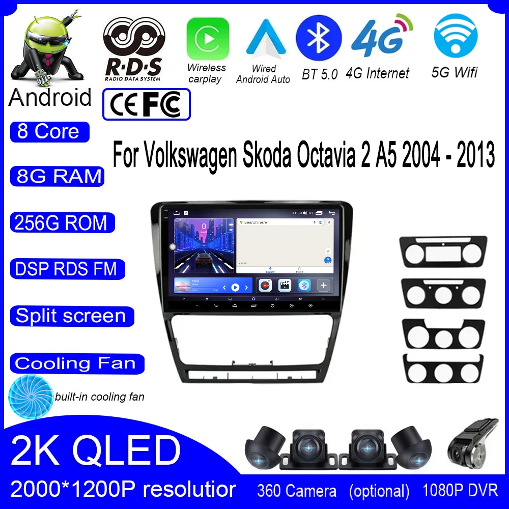 10-Inch-For-Volkswagen-Skoda-Octavia-2-A5-2004-2013-Car-Multimedia ...