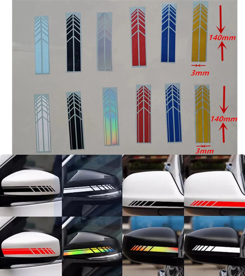 1set-Car-Sticker-Non-Fading-Fashion-Color-Stripe-Car-Sticker-Racing ...