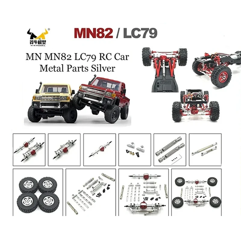 Metal-Silver-Upgrade-Front-and-Rear-Assemblies-Kit-for-MN-Model-1-12 ...