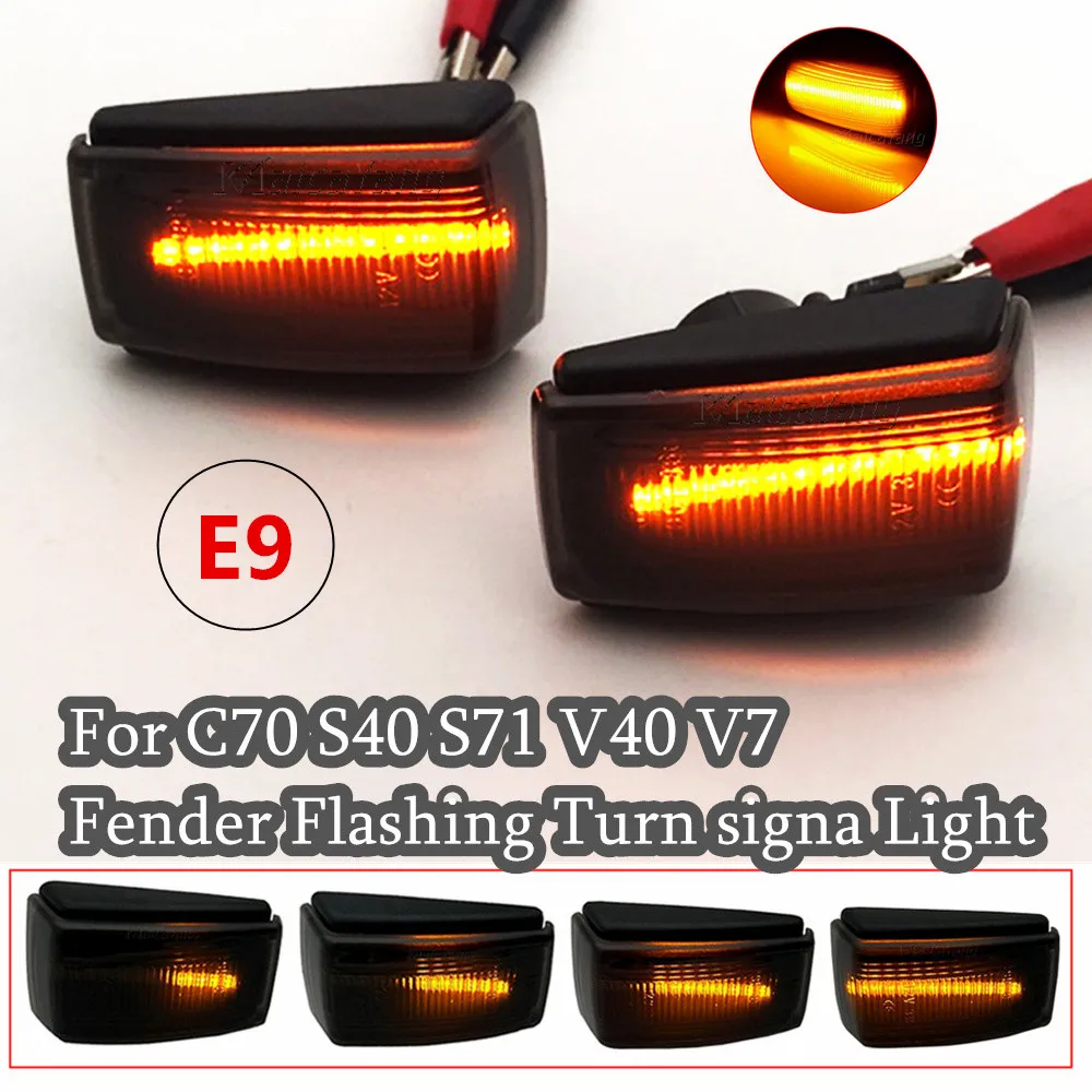 2Pcs-LED-Side-Marker-Fender-Blinker-Turn-Signal-Lights-For-Volvo-850 ...