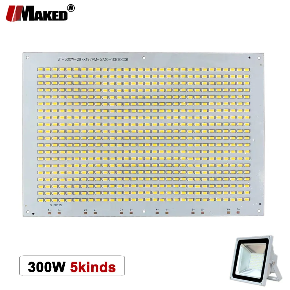 Placa PCB LED de 300W de potencia completa, reemplazo de DC29-42V, 6x ...