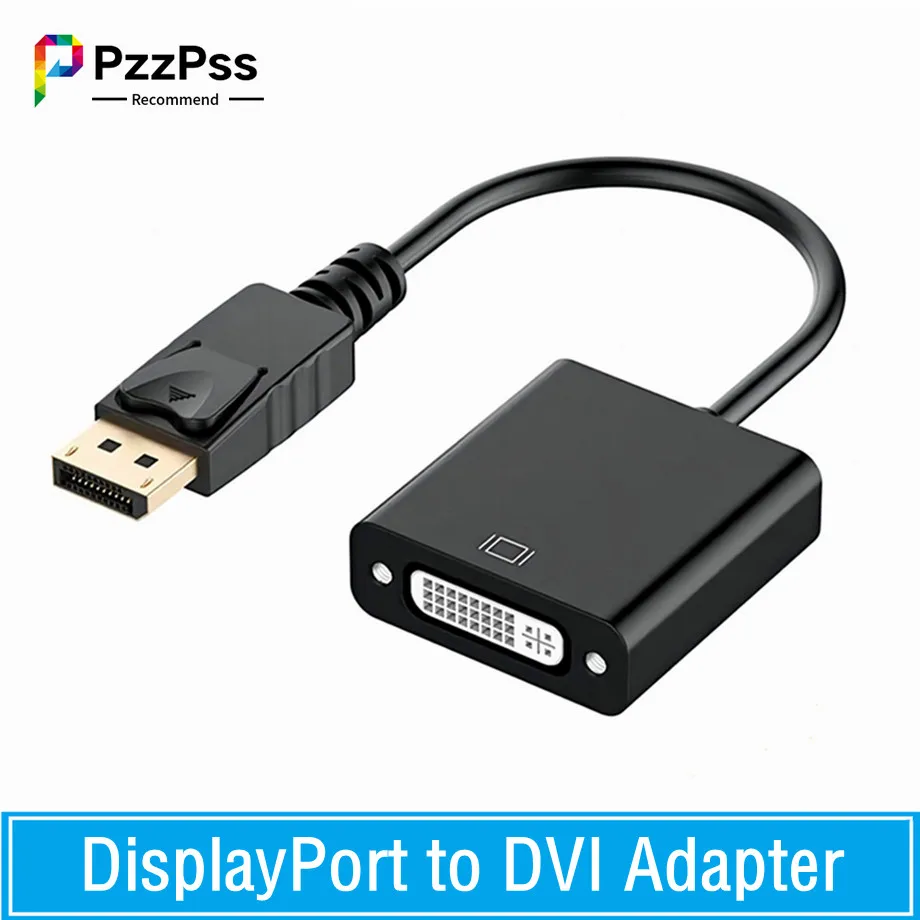 DisplayPort-to-DVI-Cable-Adapter-Display-Port-DP-to-DVI-Converter-HD ...