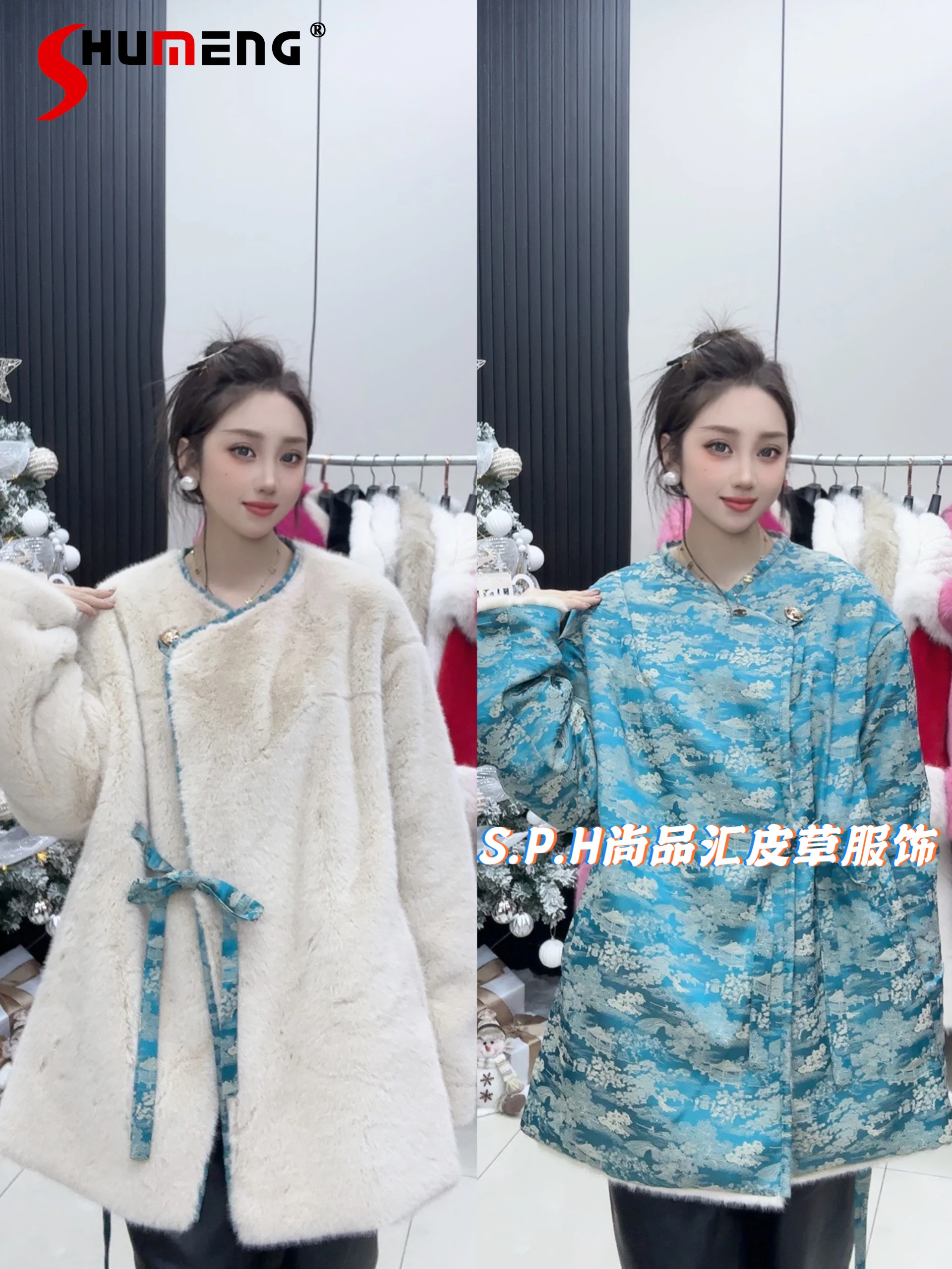 Double-Sided-Wear-Women-s-Winter-Fur-European-Mink-Magnificent ...