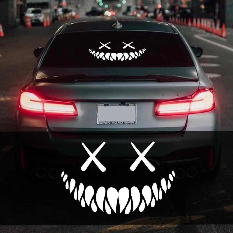 Dem-nio-Sorrindo-Face-Car-Adesivos-P-ra-brisa-traseiro-Engra-ado-Auto ...