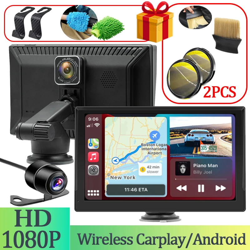 Universal-7-9Inch-Multimedia-Player-Wireless-Carplay-Android-Auto-DVR ...