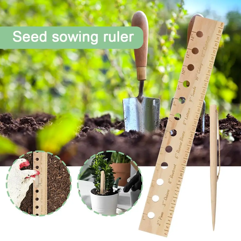 Wooden-Planting-Ruler-Plant-seedlings-planted-rulers-Spacing ...