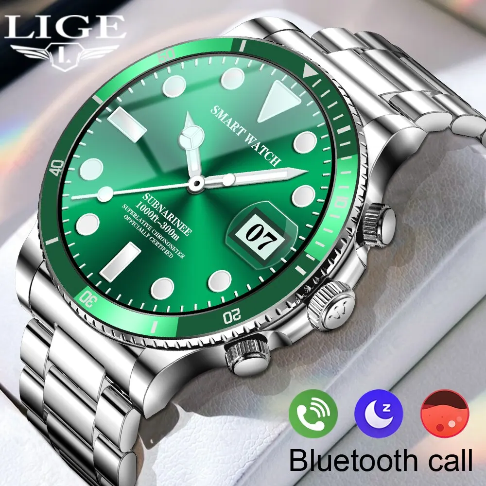LIGE-Watches-For-Men-Smart-Watch-Bluetooth-Call-Smartwatch-Men-Fashion ...