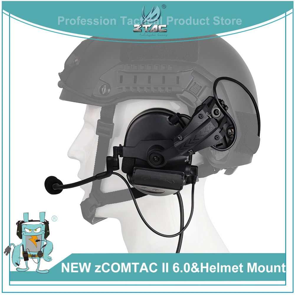 ZTAC-New-Tactical-Helmet-Headset-Pelto-Comta-II-ARC-Rail-Noise ...