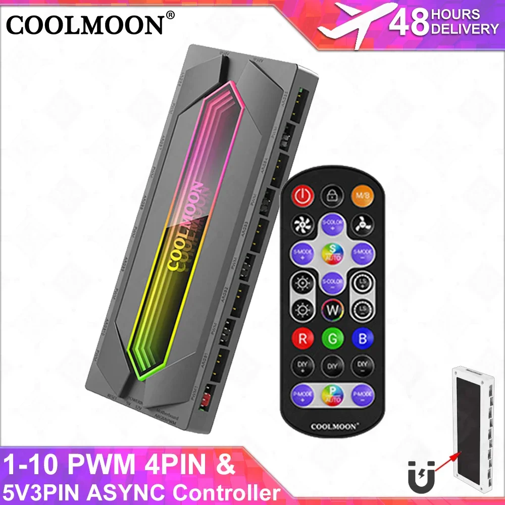 COOLMOON The New Asynchronous Remote Control Hub Connects 10 PWM Air ...