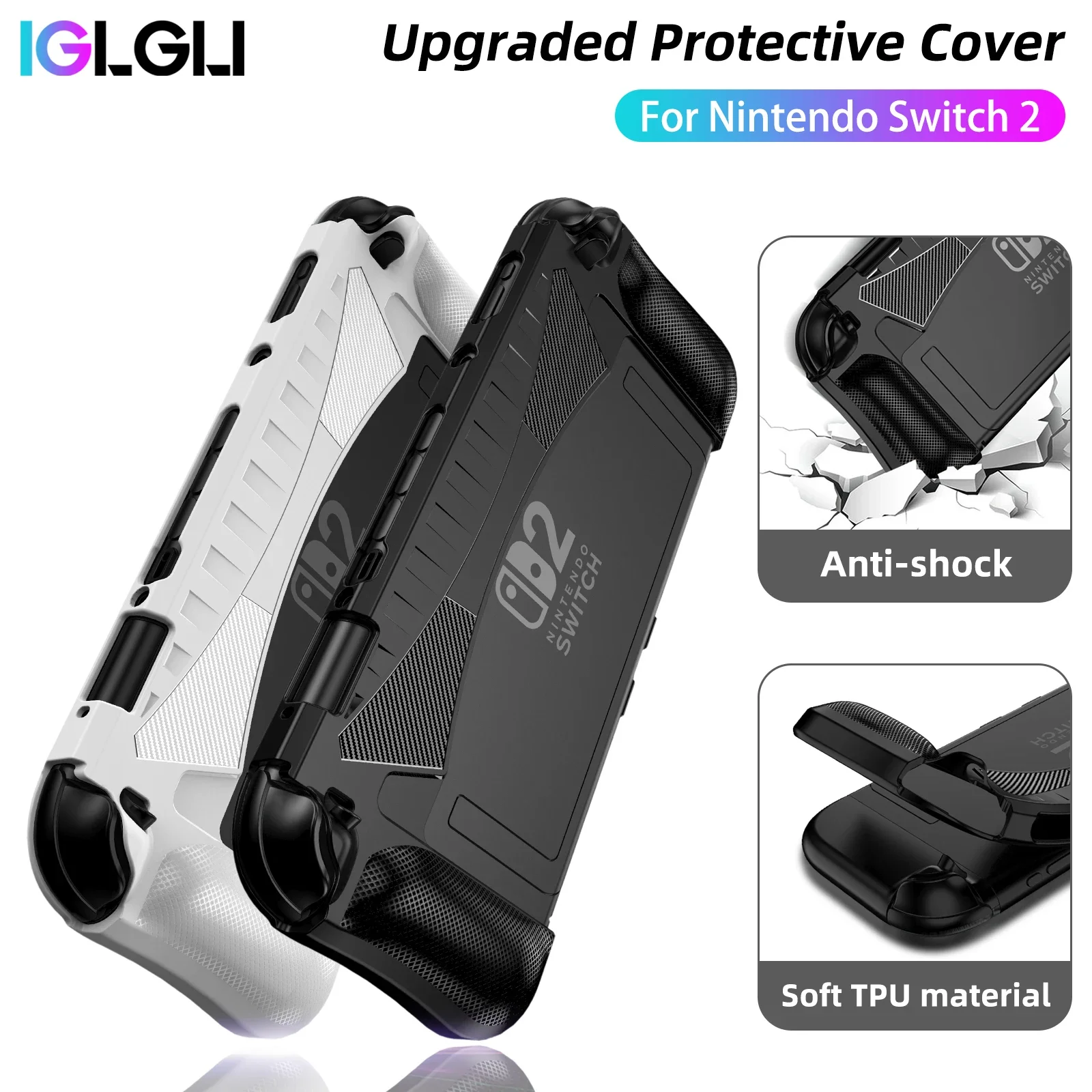 Case for Nintendo Switch 2(2025),Upgraded Protective Cover,Ergonomic ...