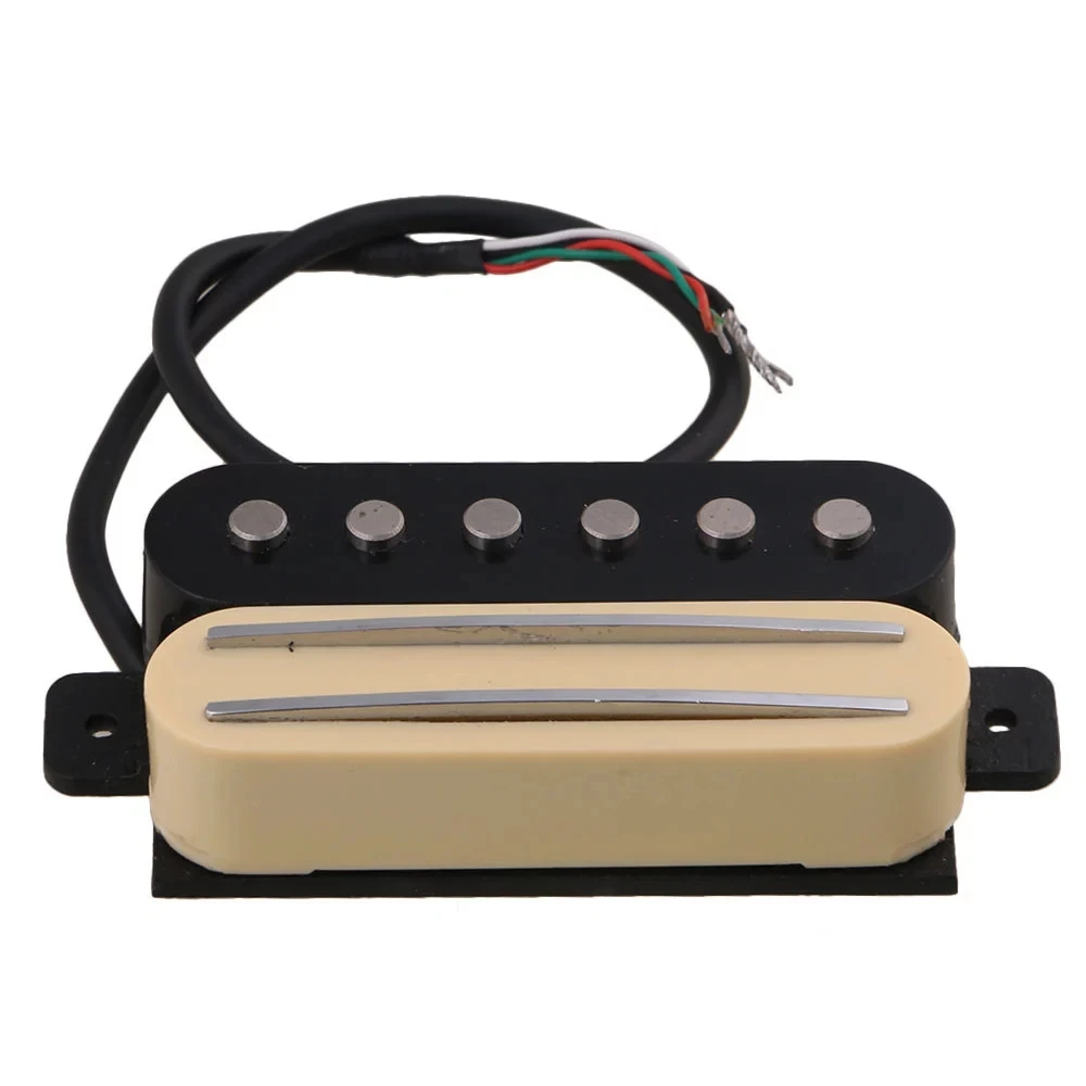 Black Yellow Dual Rail Twin Pickup 18K Resistance for Electric Guitar ...