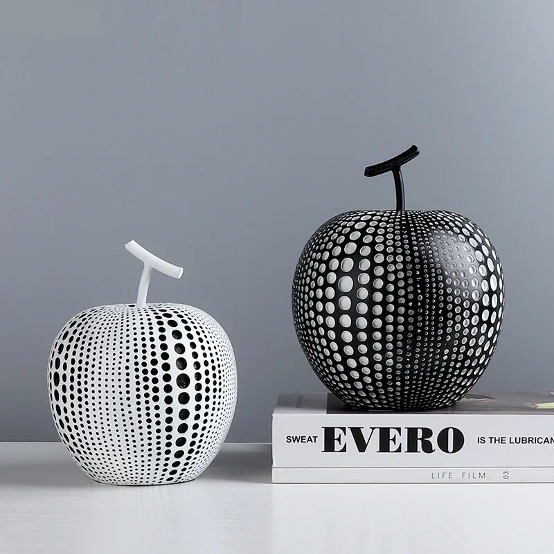 Yayoi Kusama-Inspired Polka Dot Fruit Sculptures – Modern Abstract ...