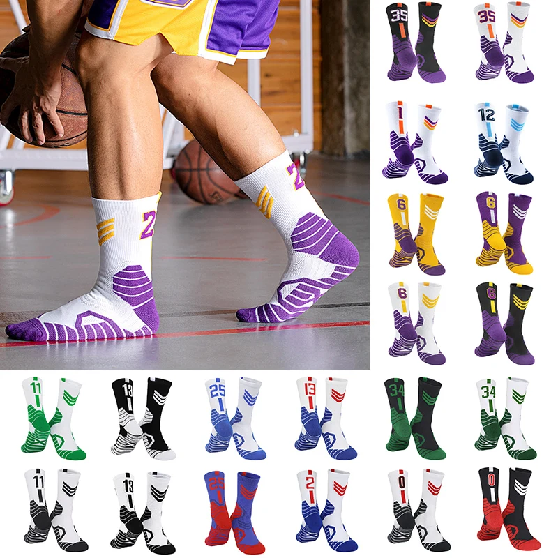 New Elite Basketball Socks Men Outdoor Running Socks Men Non-slip ...