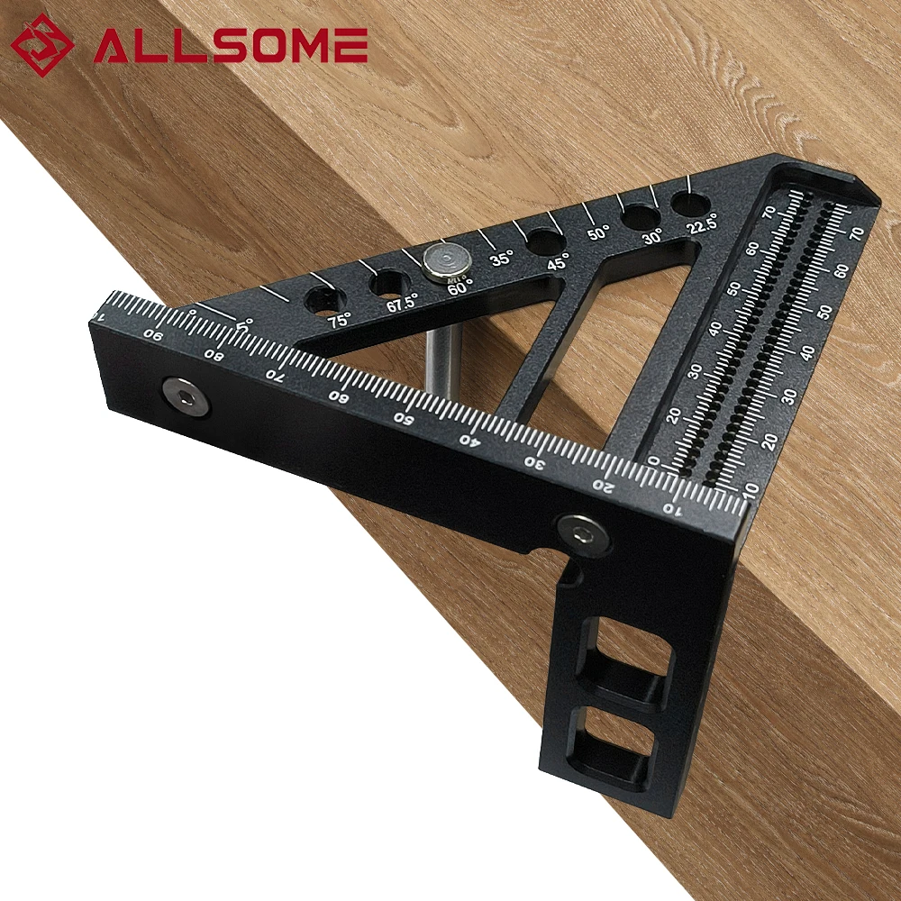 Allsome-3D-Multi-Angle-Measuring-Ruler-Square-Protractor-Hole ...