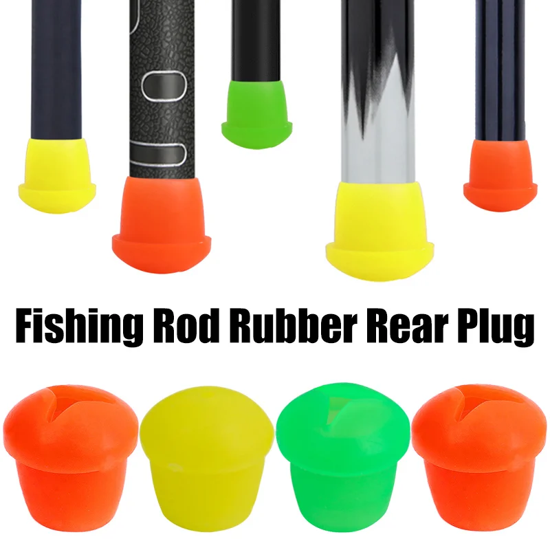 1PC-Fishing-Rod-Handle-Protective-Case-Silicone-Lure-Rod-Bottom ...