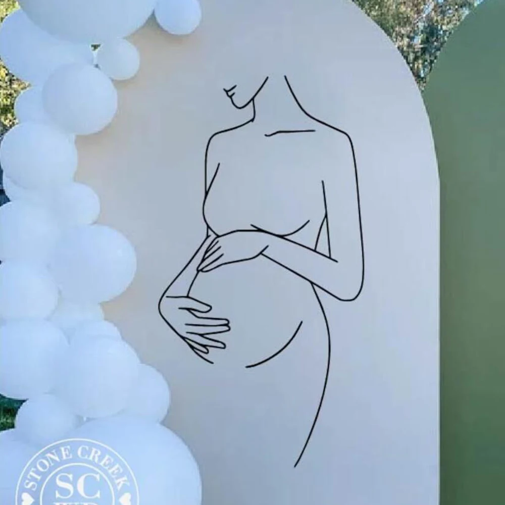 Baby Shower Pregnant Woman Silhouette Clip Art