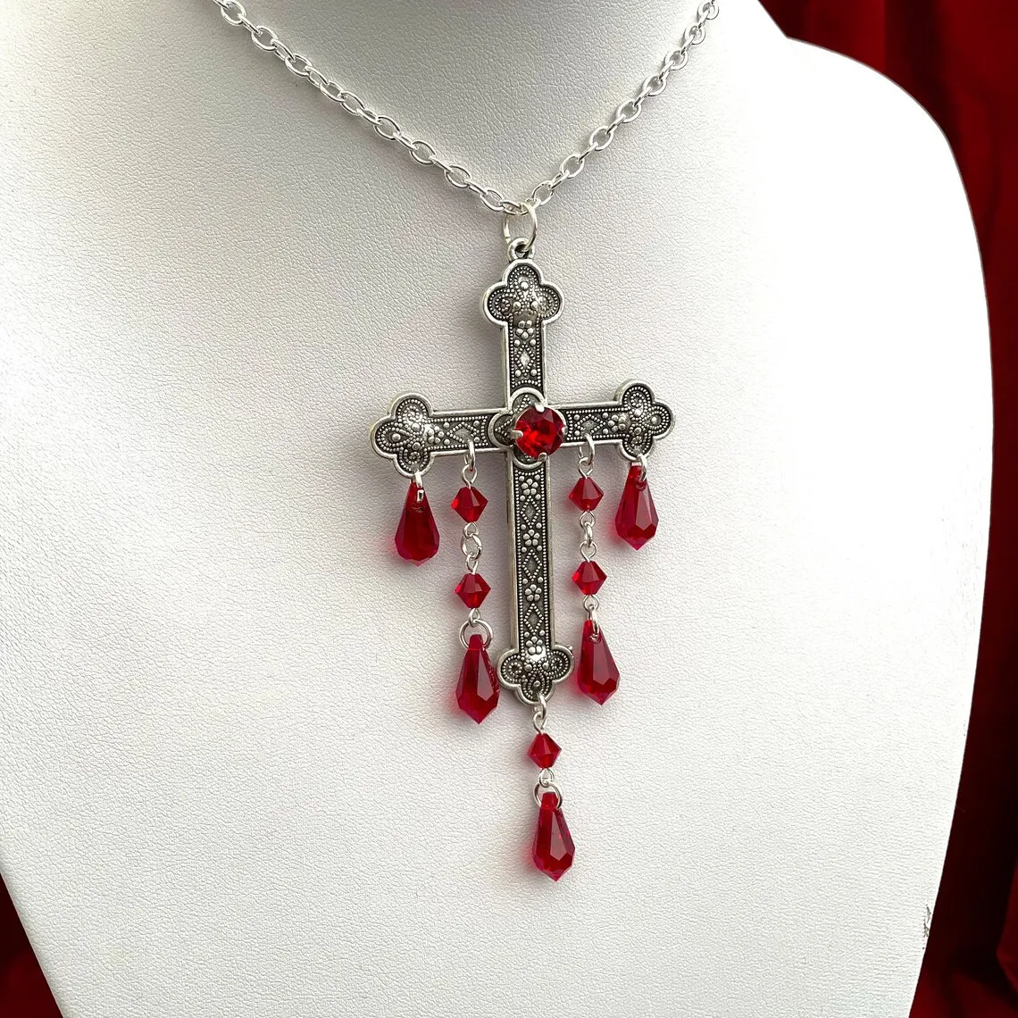 Witch Of A Cross Necklace