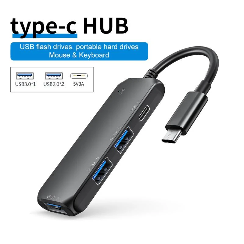 Usb Hub Usb 2.0 Adapter For Laptop Usb Type C Usb Multi Port Type C Hub ...