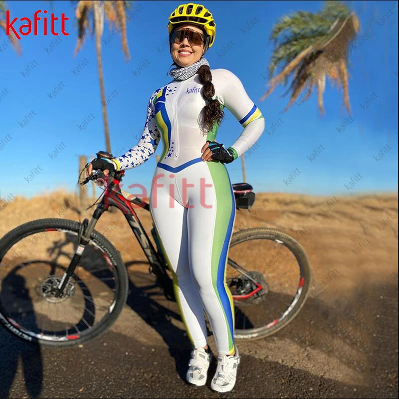 Kafitt-Long-form-fitting-Little-Monkey-Robe-para-Mulheres-Ciclismo-Road ...