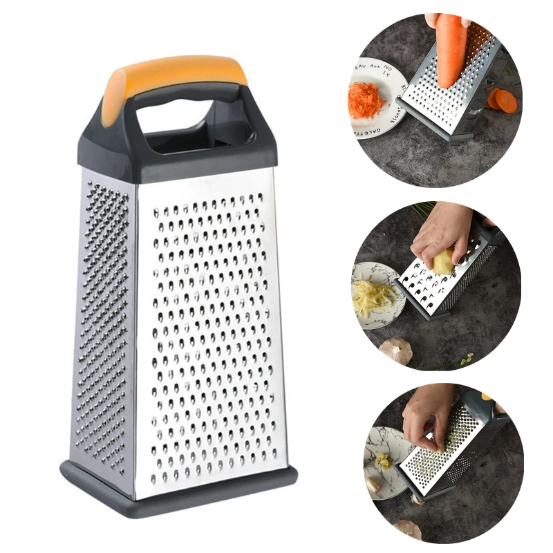 Multifunctional-Vegetable-Grater-Chopper-4-Side-Manual-Stainless-Steel ...
