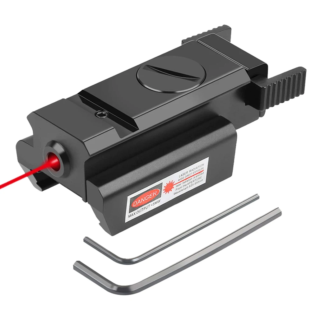 Tactical Red Dot Laser Sight Pistol Handgun Rifle Lazer Pointer 20mm ...