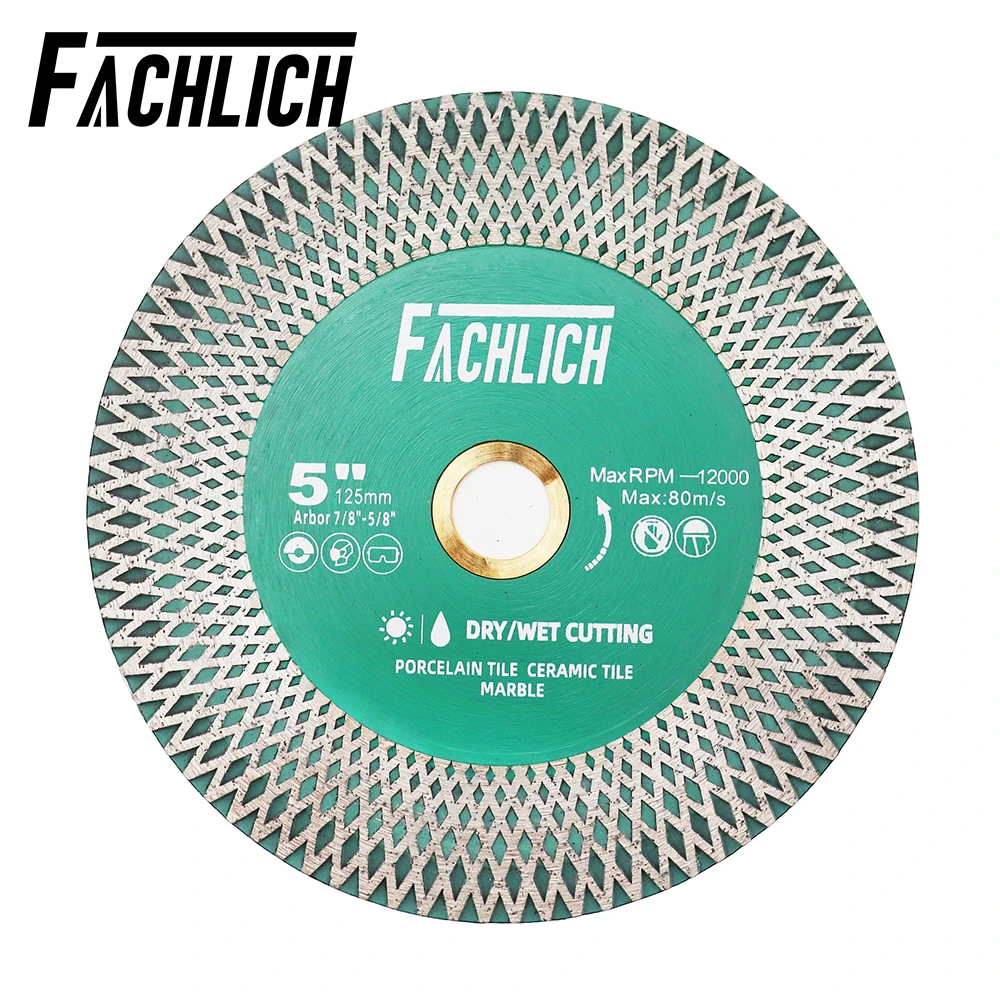 FACHLICH 1pc 5"/Dia125mm Diamond Double side Segment Saw Blade Grinding ...