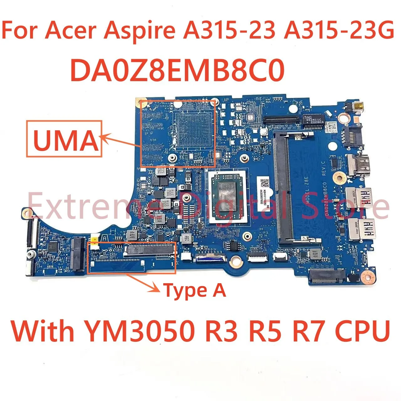 DA0Z8EMB8C0 DAZ8EMB18A0 For Acer Aspire A315-23 A315-23G Laptop ...
