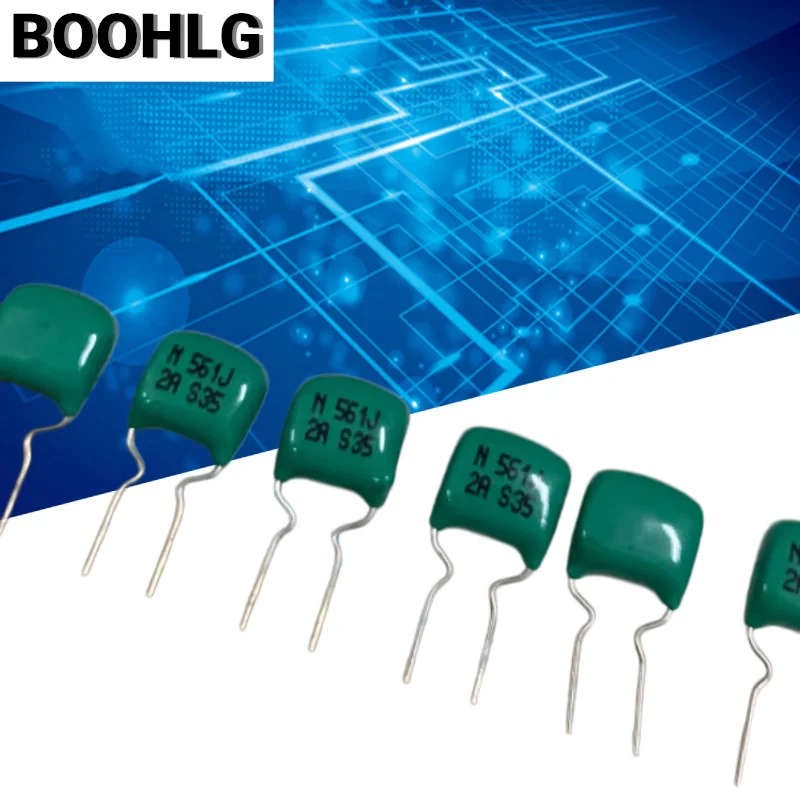 10PCS 560PF 100V 561J Audio Film Capacitor 100V 560PF 561 P5 FNS Copper ...
