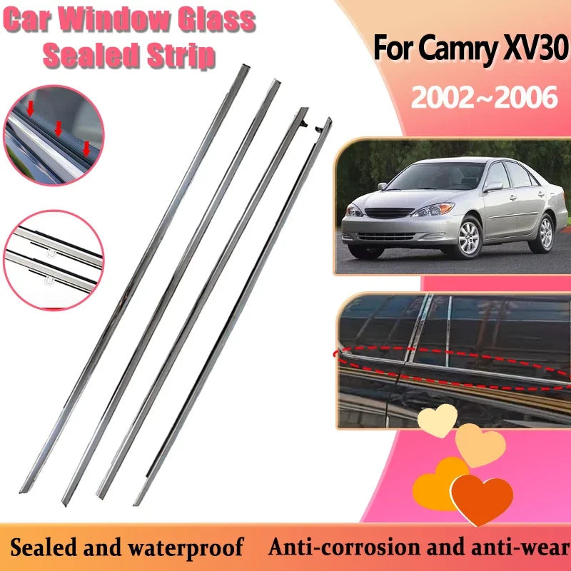 Car Window Weatherstrip For Toyota Camry XV30 2002~2006 2005 Door Glass ...