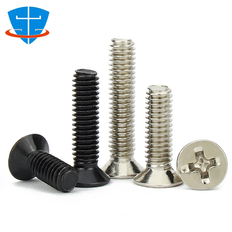 DIN7046 M1 M1.4 M2 M3 M4 Flat Head Phillips Machine Screw SSD ...