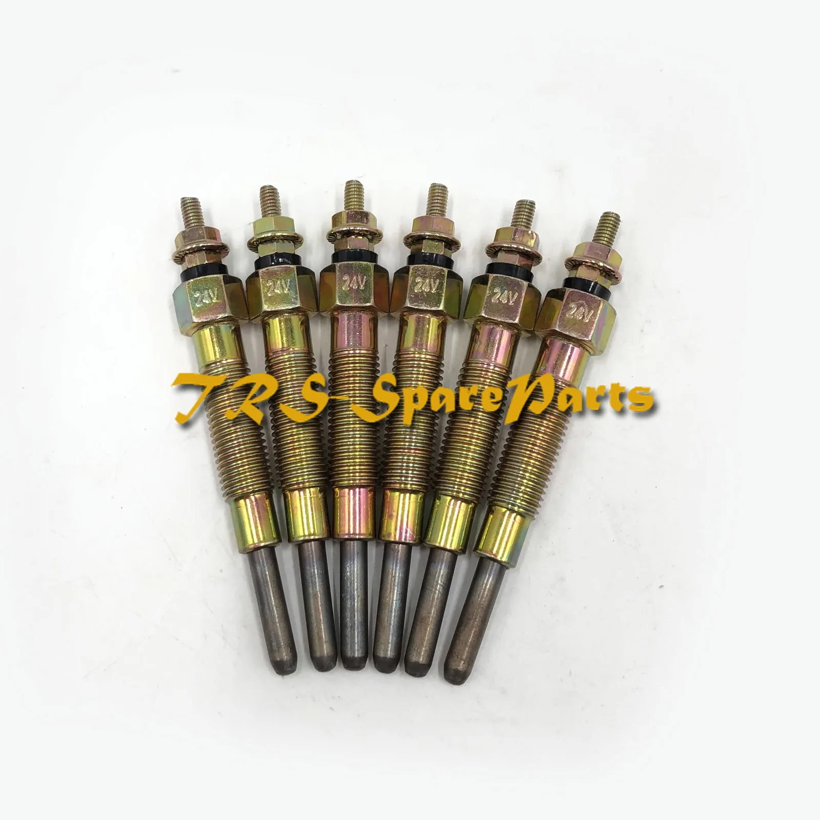 6X Glow Plugs 11065-10T01 for Nissan Patrol GR Y60 4.2D Engine TD42 ...