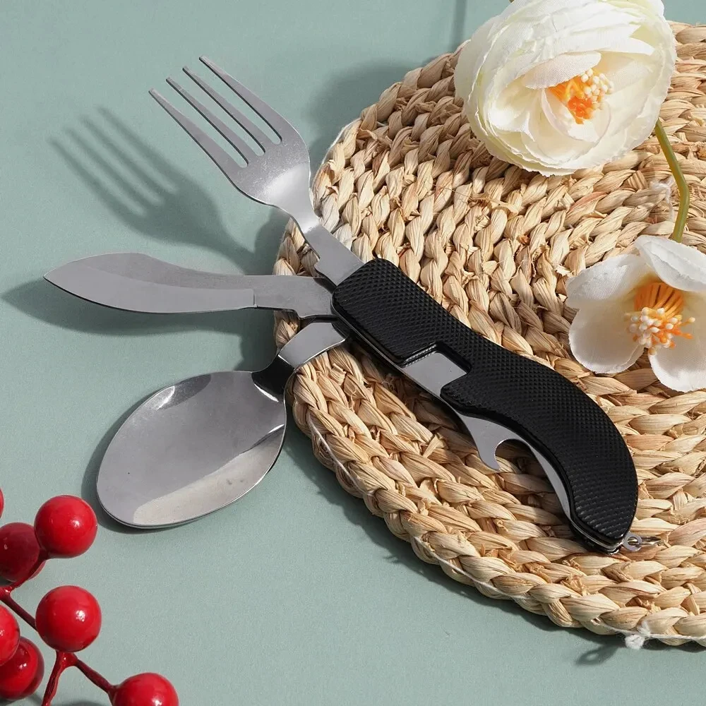 Tablespoon-Set-4-In-1-Foldable-Spoon-Knife-Fork-Bottle-Opener-Stainless ...