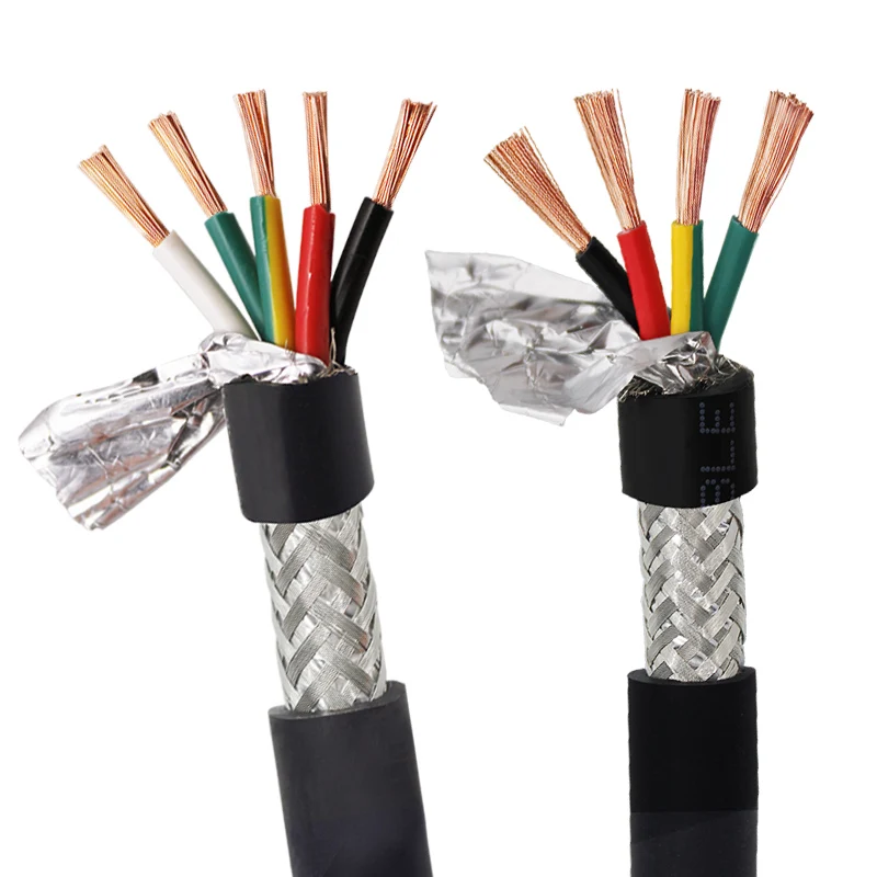 4/5-core 14/12AWG Shielded cable anti-interference 20AWG 18AWG pure ...