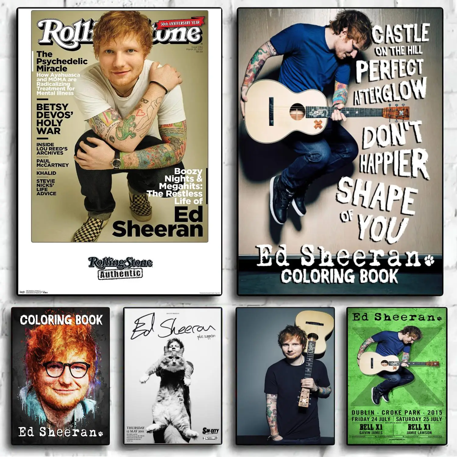 Ed-Sheeran-Music-Male-Pop-Singer-Decoration-Art-Poster-Wall-Art ...
