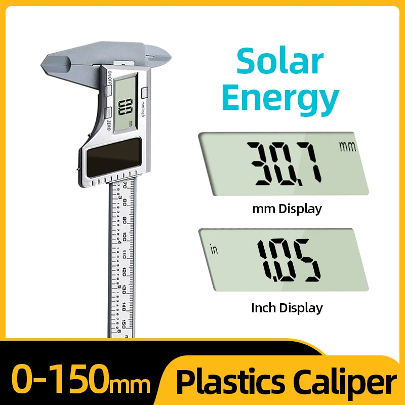 High-quality-150mm-0-01mm-Plastics-Caliper-Solar-Digital-Caliper-solar ...