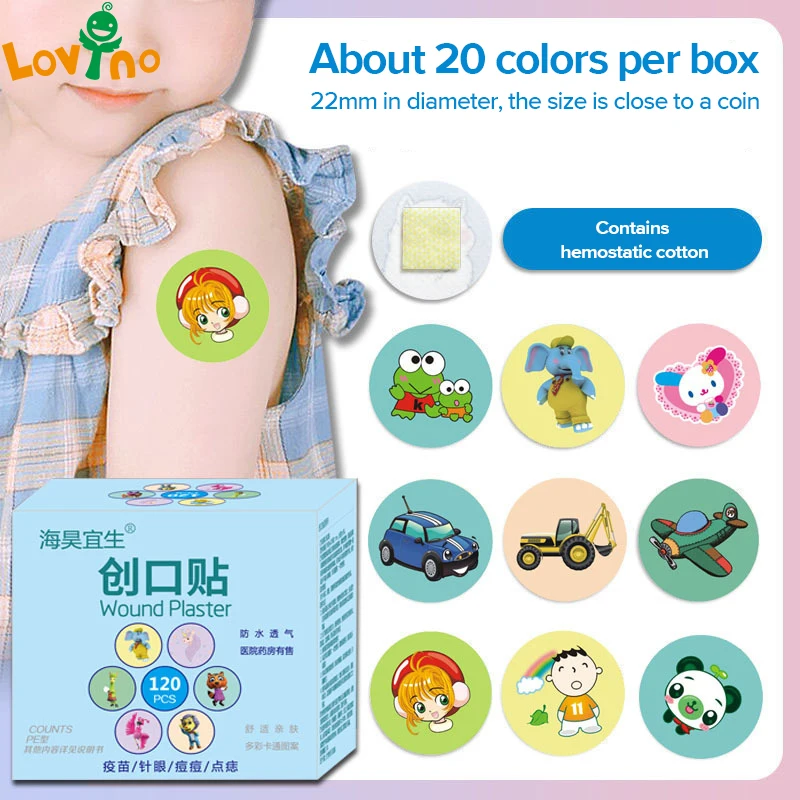 20-120pcs-set-Kids-Baby-Round-Bandage-Vaccinum-Syringe-Injection ...